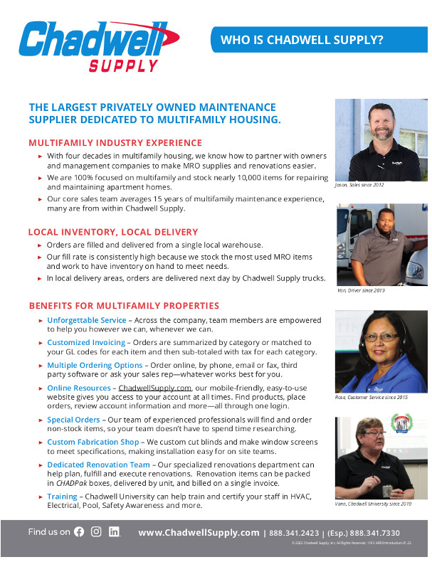 Chadwell Supply. The MRO Show Presented by Chadwell Supply